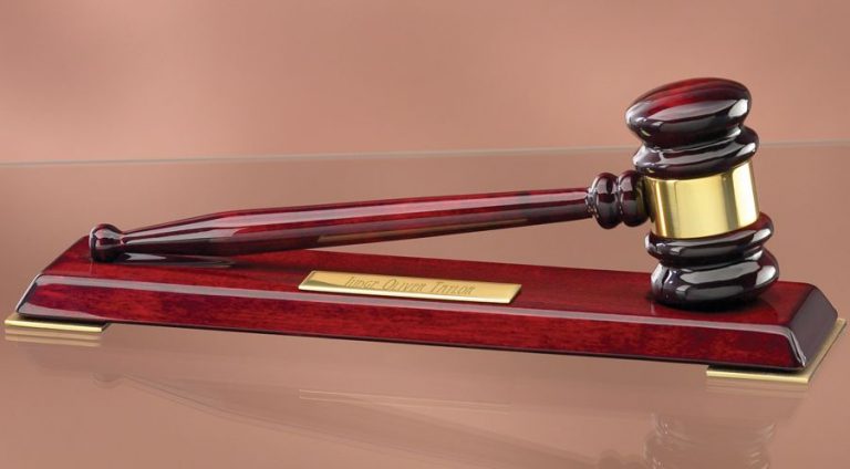 Rosewood Gavel Set GV138 with Free Engraving