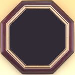 Rosewood Octagon Plaque P4160 with Free Engraving