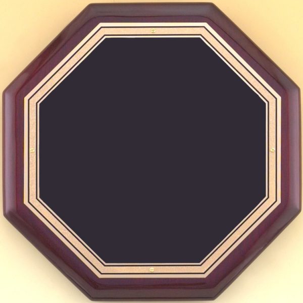 Rosewood Octagon Plaque P4160 with Free Engraving