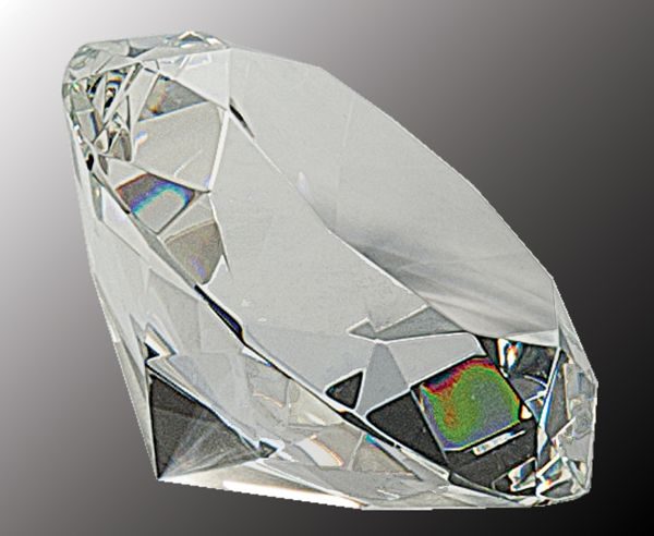 CRY108 Crystal Diamond Paperweight - Free Engraving!
