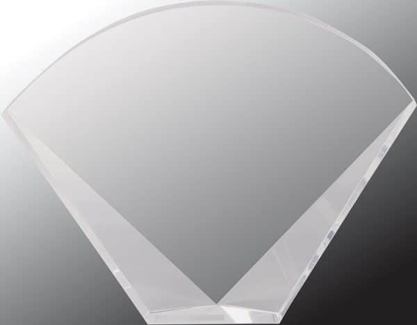 Crystal Fan Award CRY1438CM & CRY1438CL with Free Engraving