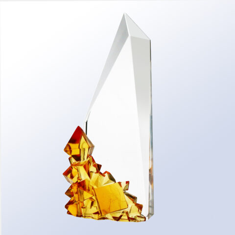 Golden Gem Crystal Award C2462 - Free Engraving & Gift Box