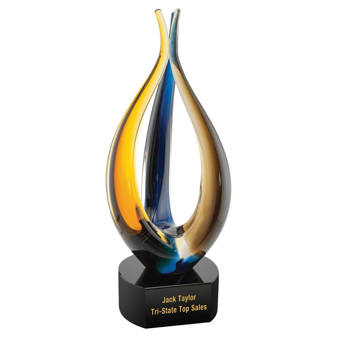 Brown & Blue Triple Rise AGS70 with Free Engraving & Gift Box